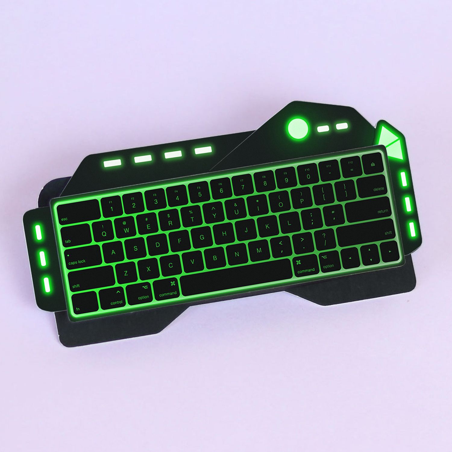 Green Gaming Keyboard Box|D-381095