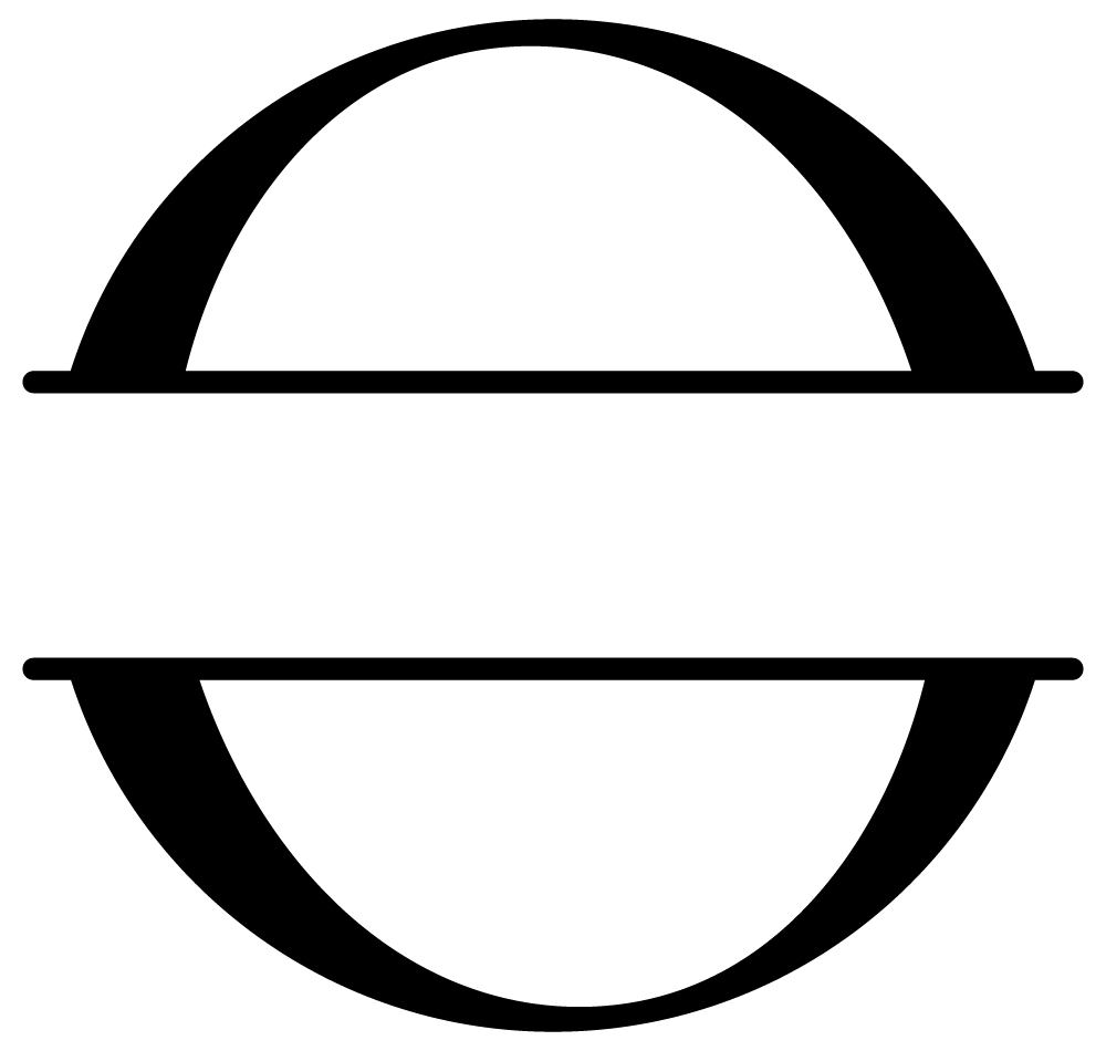 O Split Letter Border|D-1232829