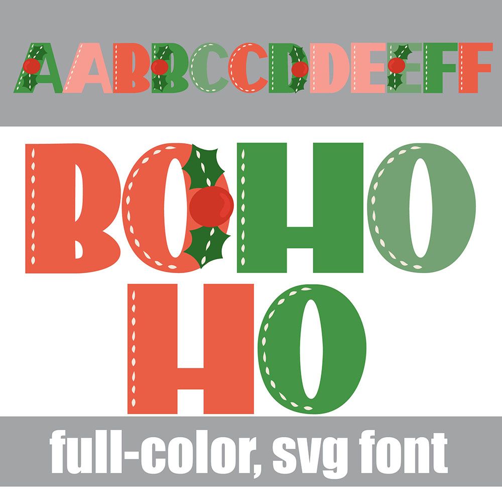 Boho Ho Color Font|D-1235340