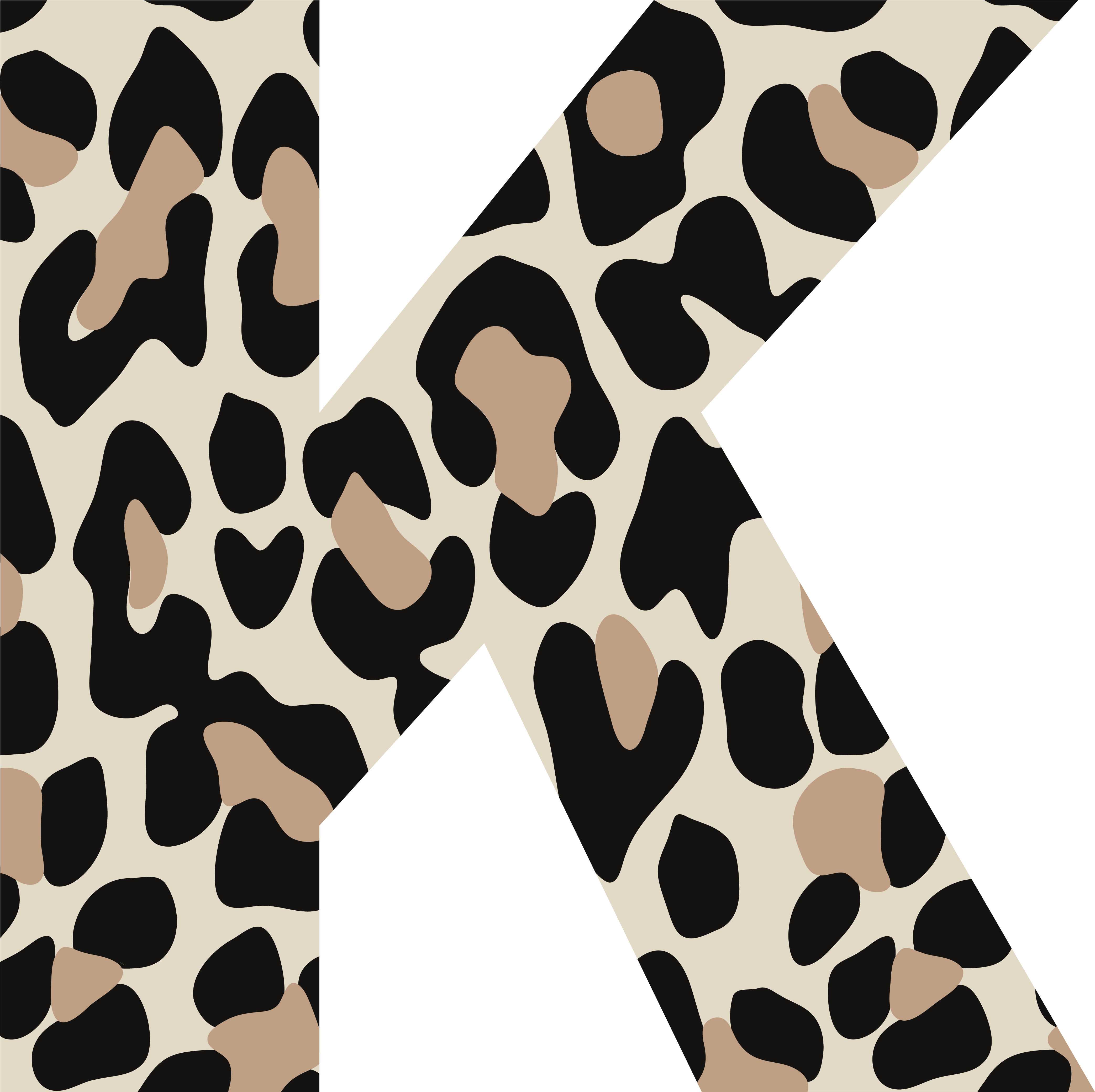 Cheetah Letter K|D-1233166