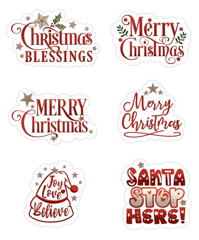 Merry Christmas Stickers |D-1230408