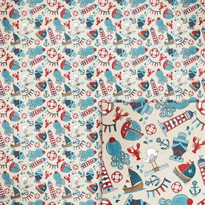 nautical icons cream background paper|290984