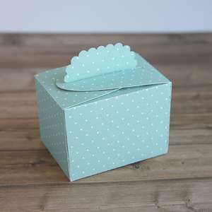 scallop folded flap box|327531