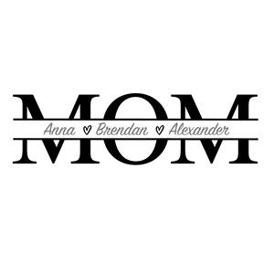 Mom split name frame|422410