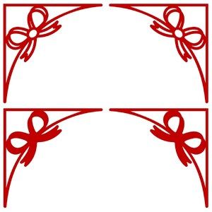 Ribbon Bow Corners|465920