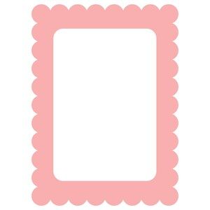 Scallop Rectangle Frame|475799