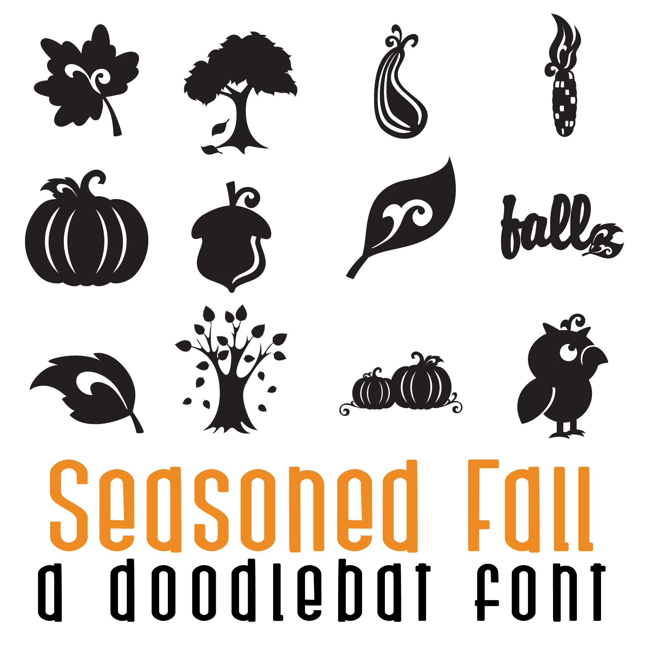 Seasoned Fall Doodlebat Font|D-1231295