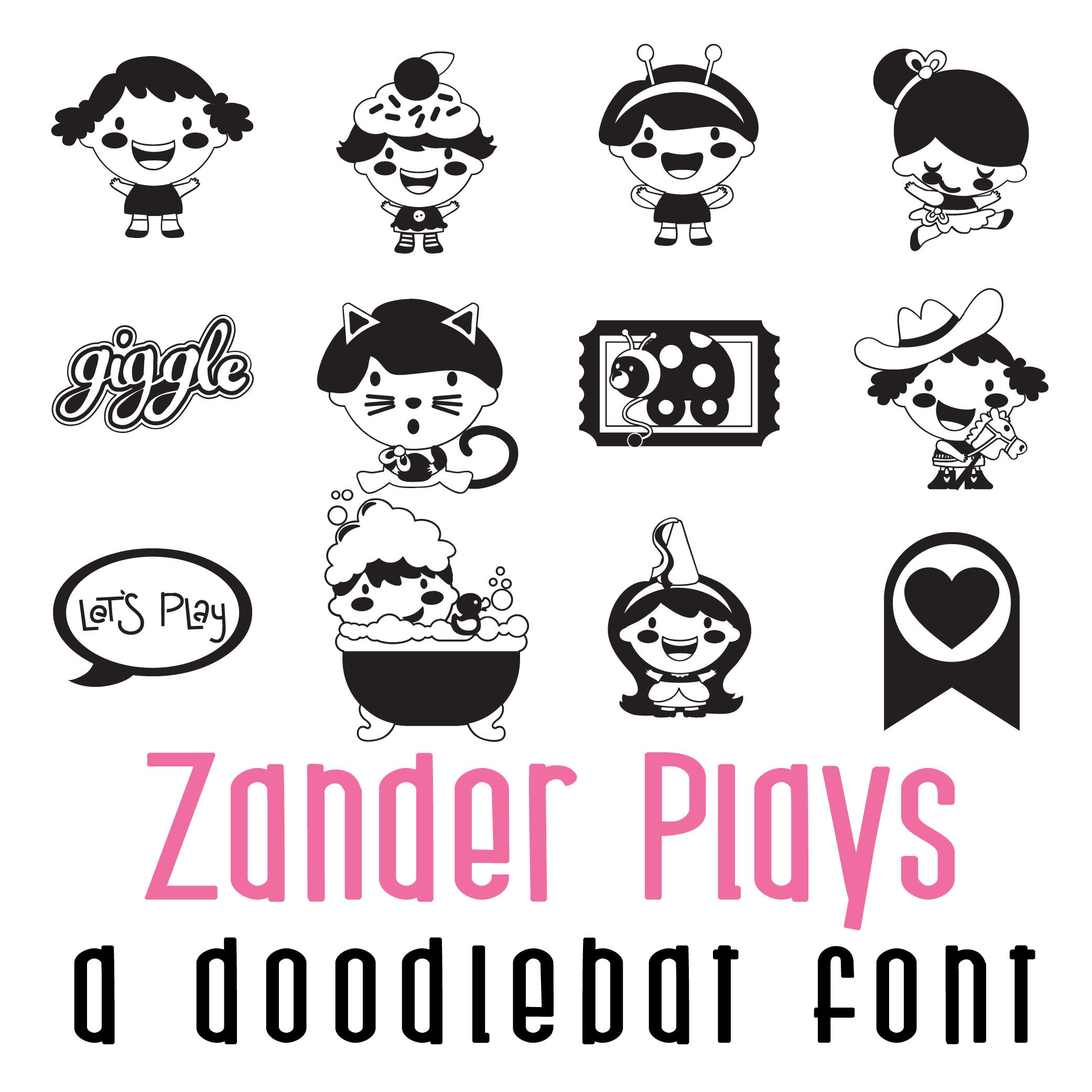 Zander Plays Doodlebat Font|D-1238699