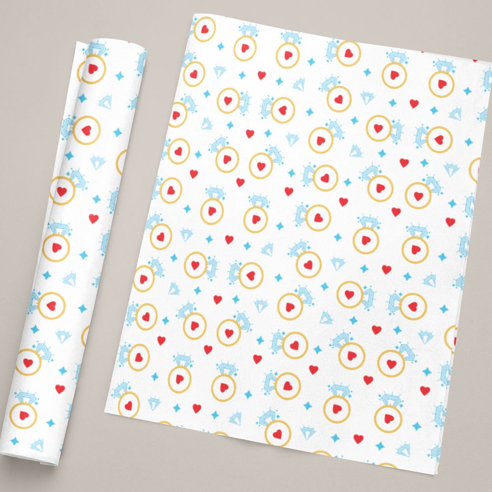 Diamond Ring Romance Printable Pattern|D-1238984