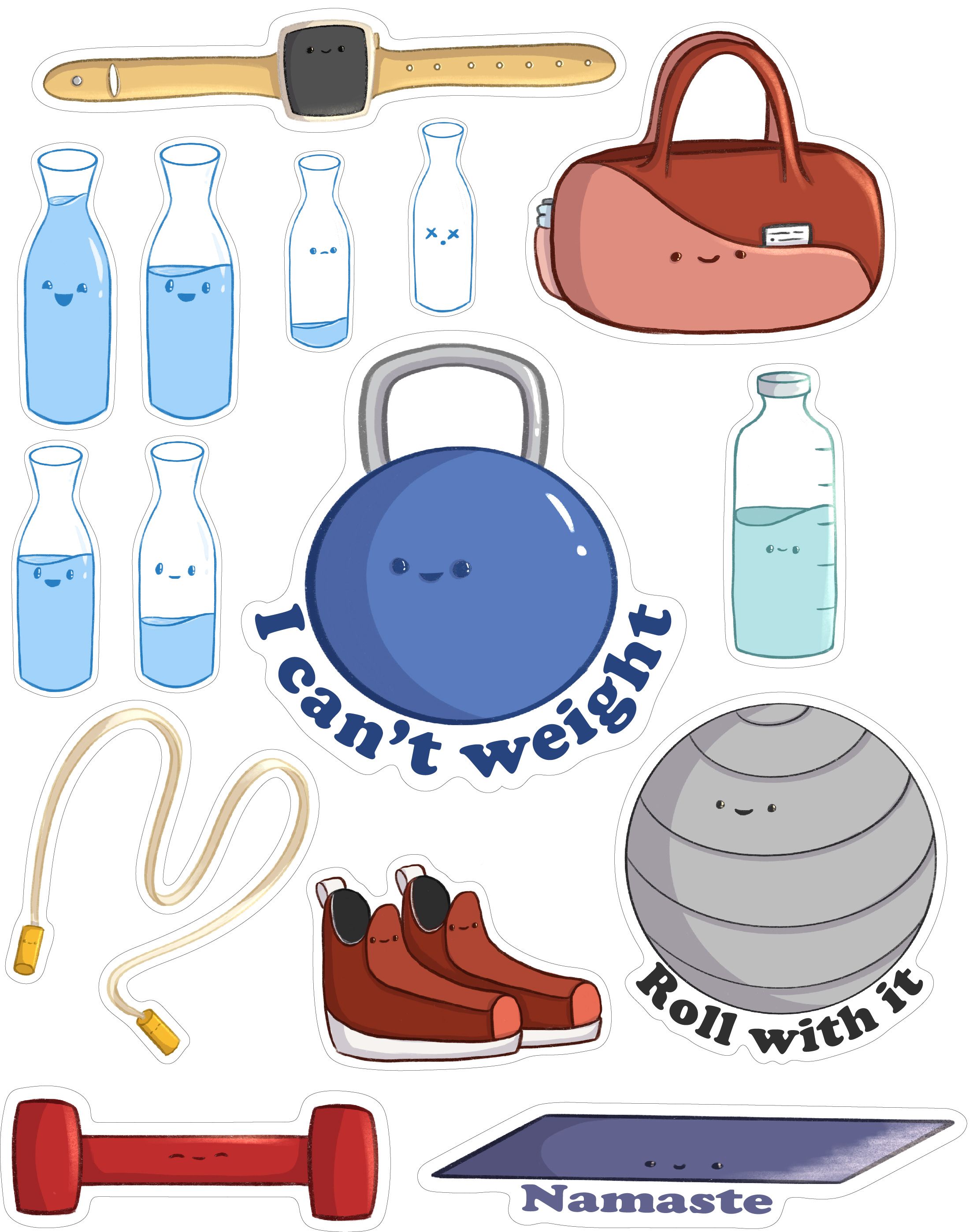 Exercise Sticker Sheet|D-1229967