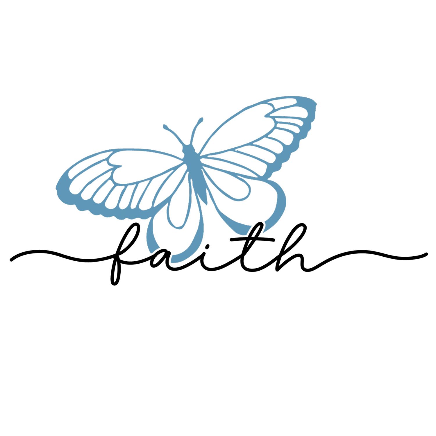 Faith Butterfly Word|D-376581