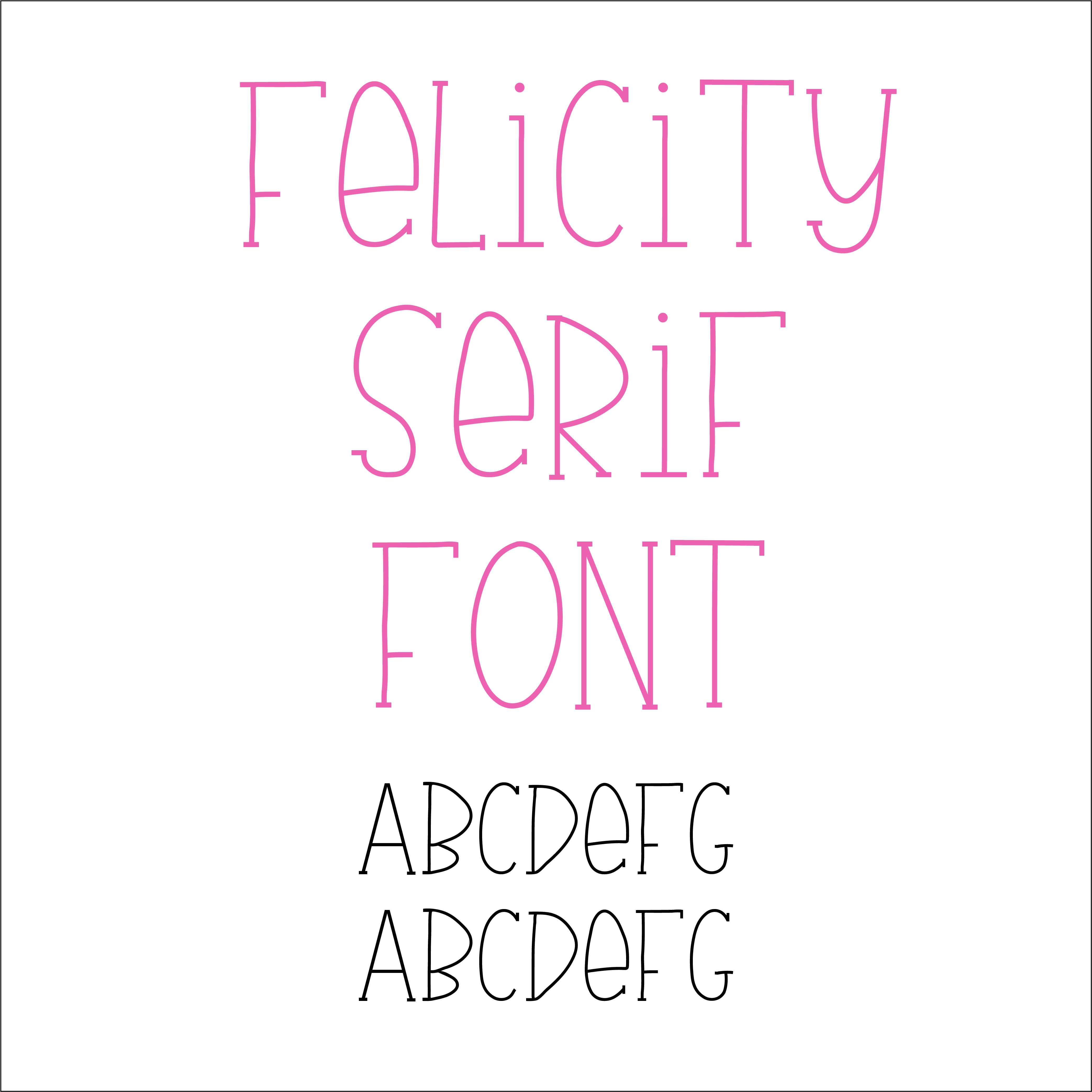 Felicity Serif Font