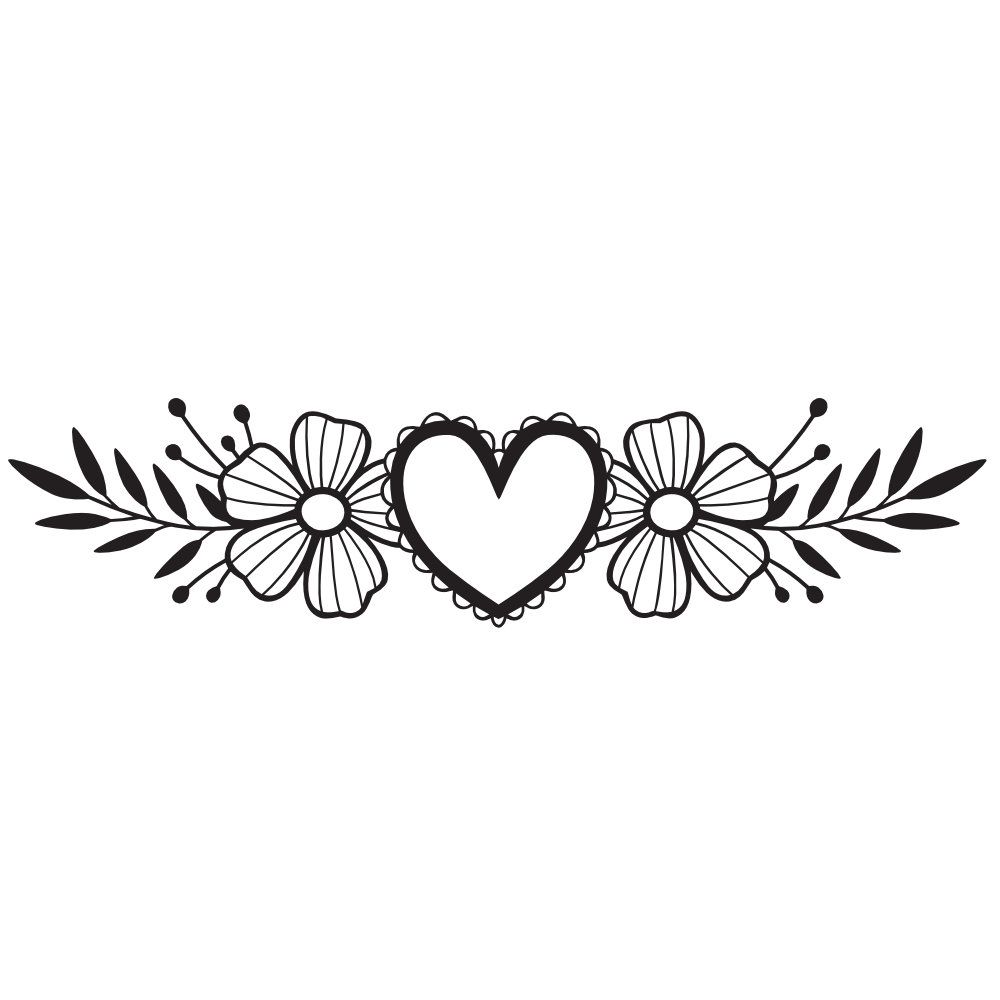 Floral Heart Swag|D-366931