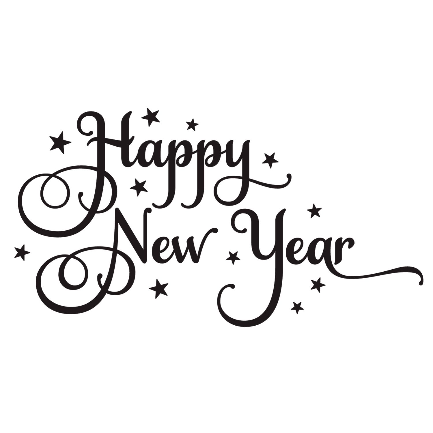 Fancy Happy New Year Quote|D-1237864