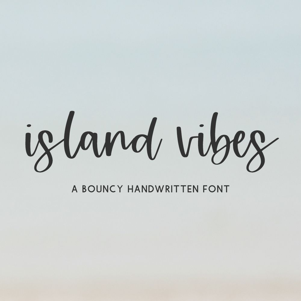 Island Vibes Script Font|D-377443