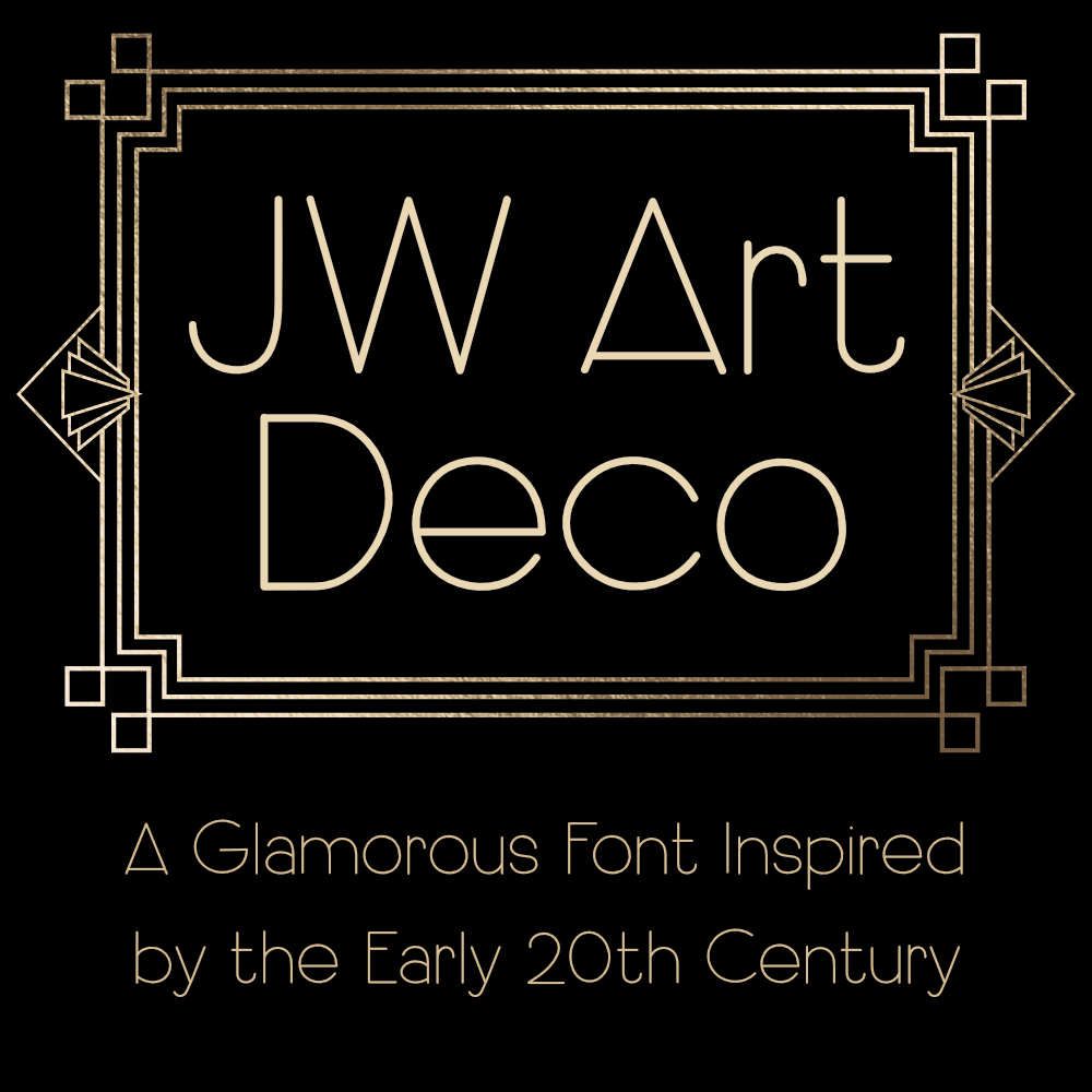 JW Art Deco Font|D-1243177