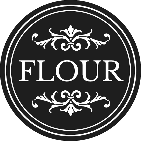 simple round label flour