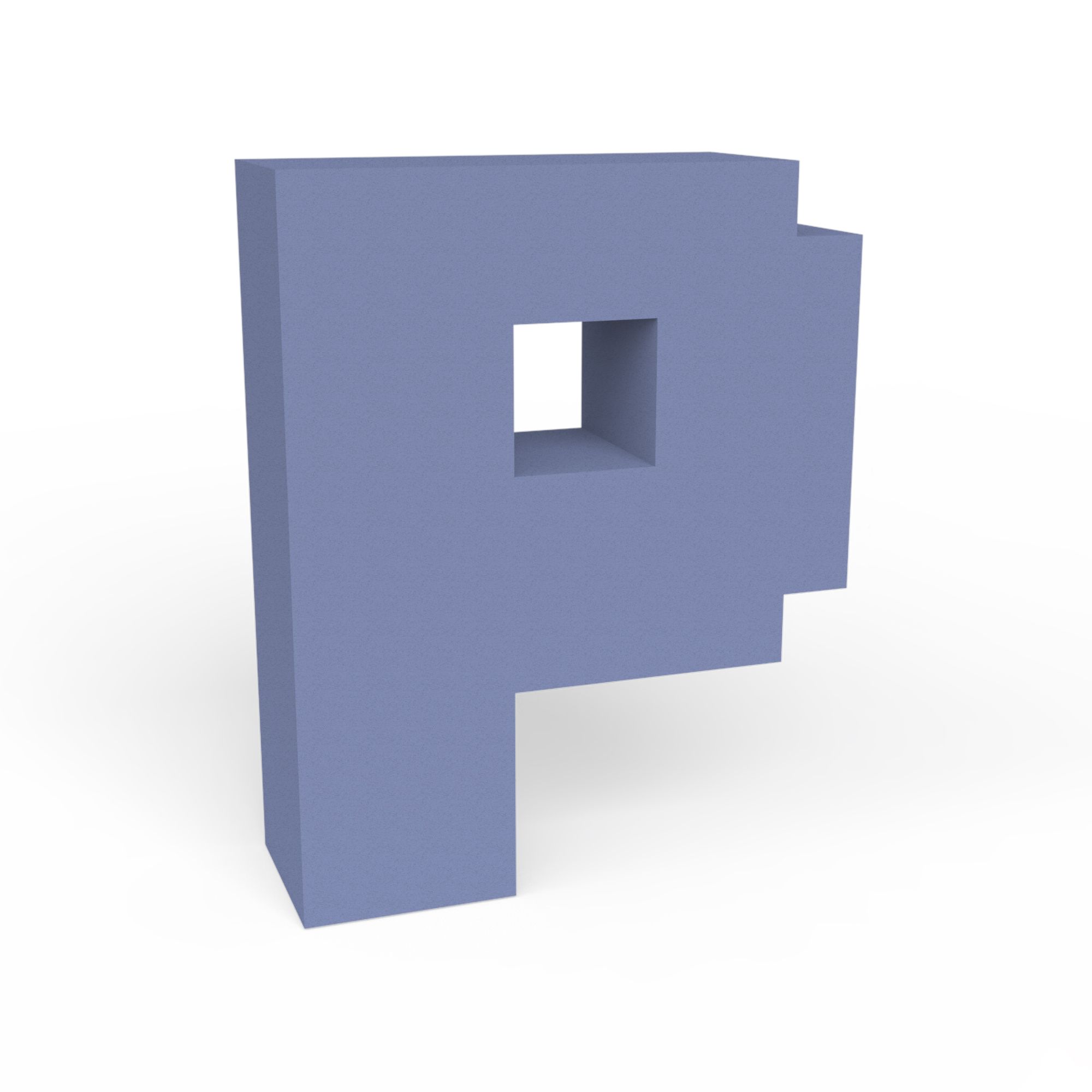 Pixel 3D Letter P|D-1234899