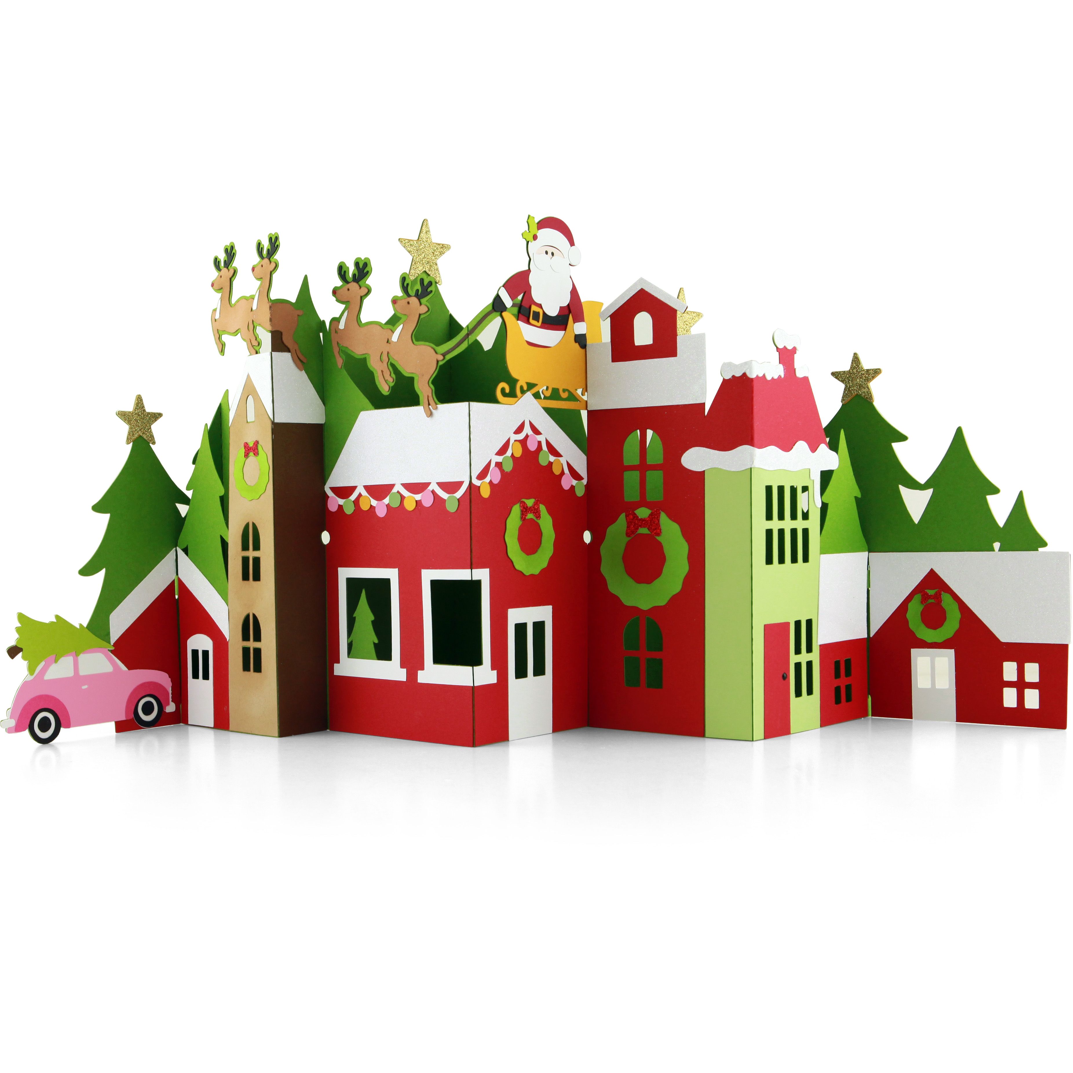 Ultimate Xl Fold Flat Christmas Village Scene D 1233846