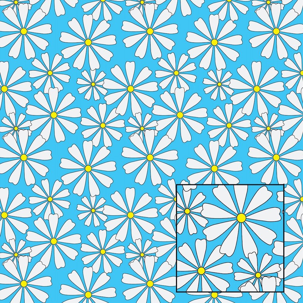 Mod Hippy Daisy Pattern|D-1235452