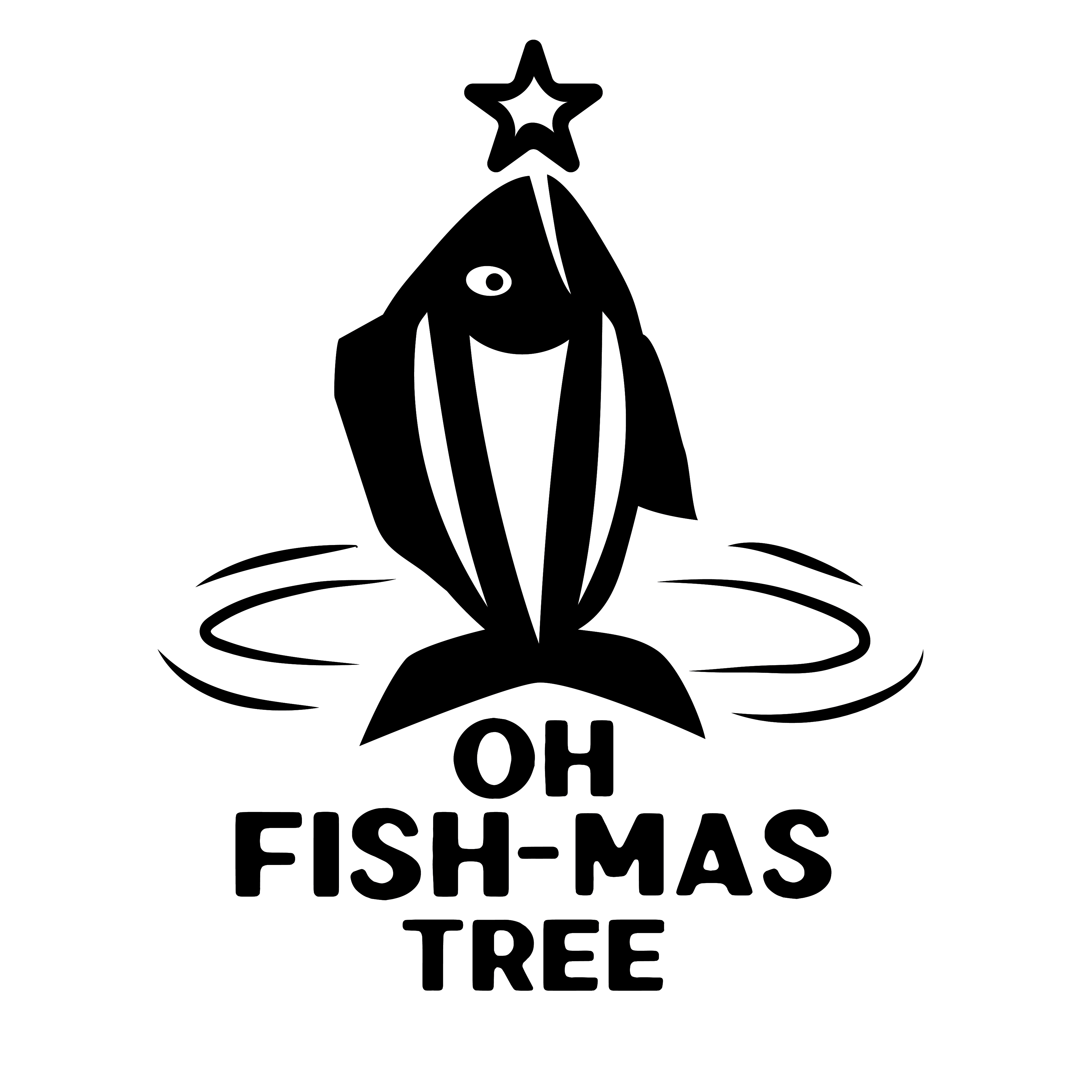 Oh Fish-mas Tree Fisherman Christmas Cutfile|D-1228778