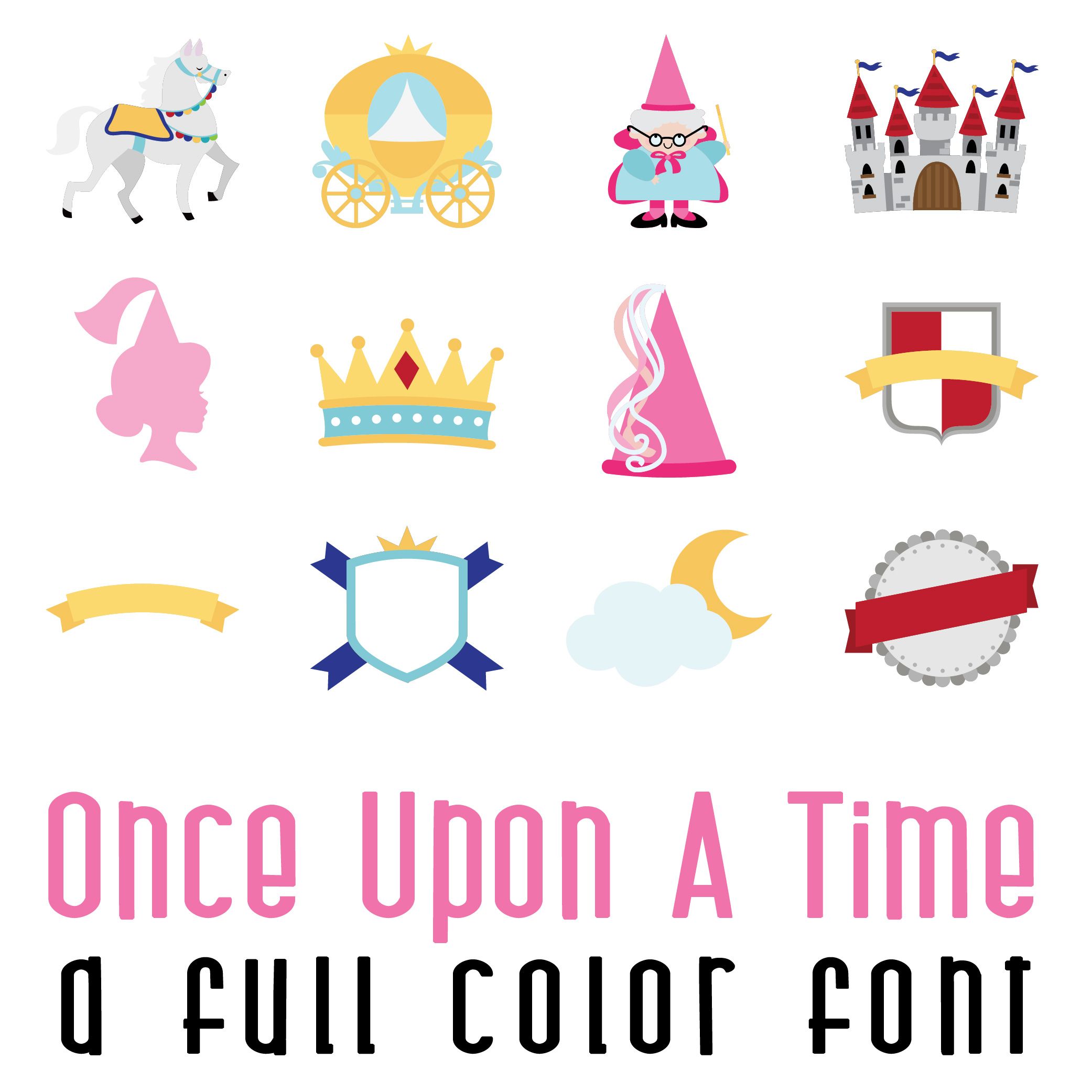 Once Upon A Time Full Color Font|D-380006
