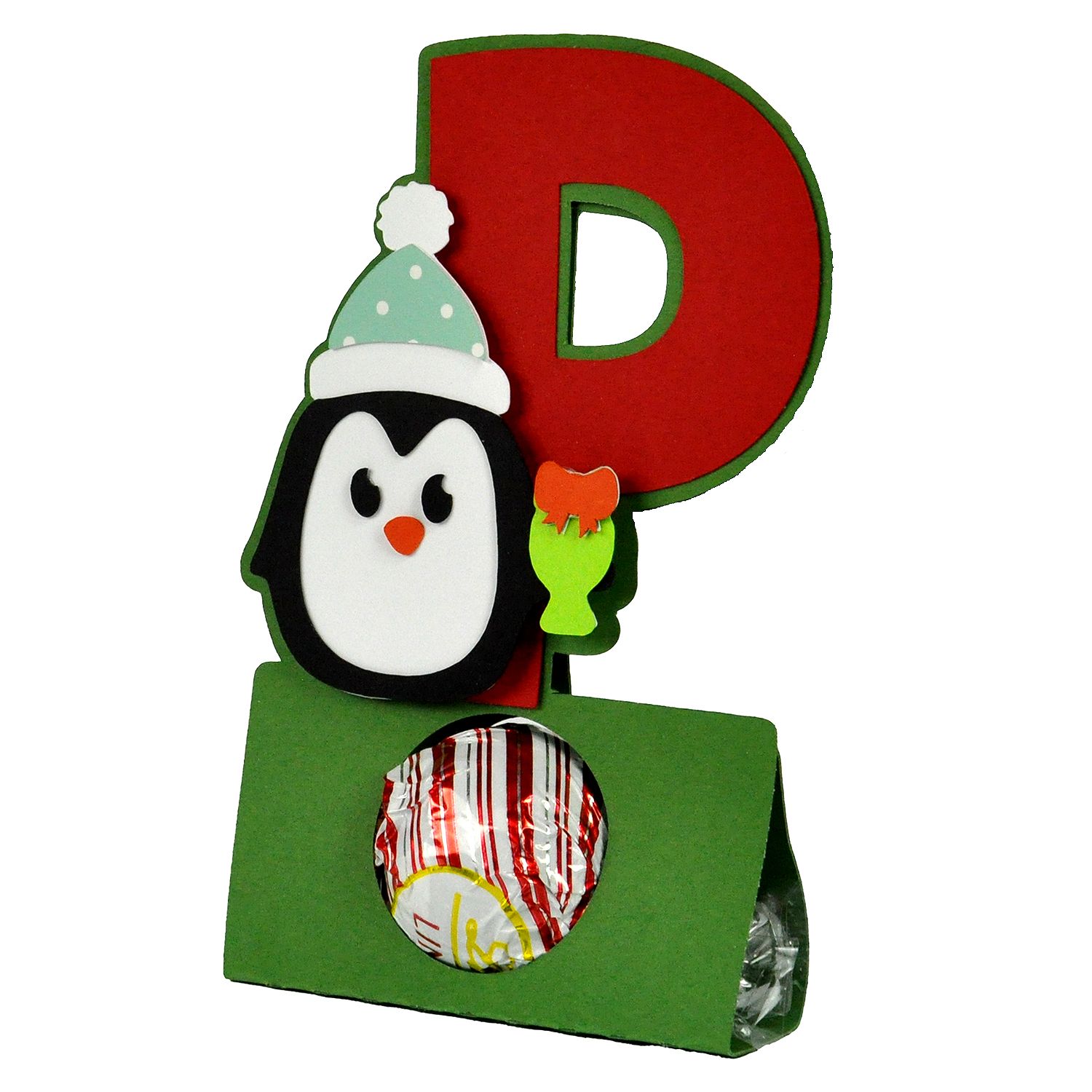 Letter P Christmas Candy Holder |D-1237143