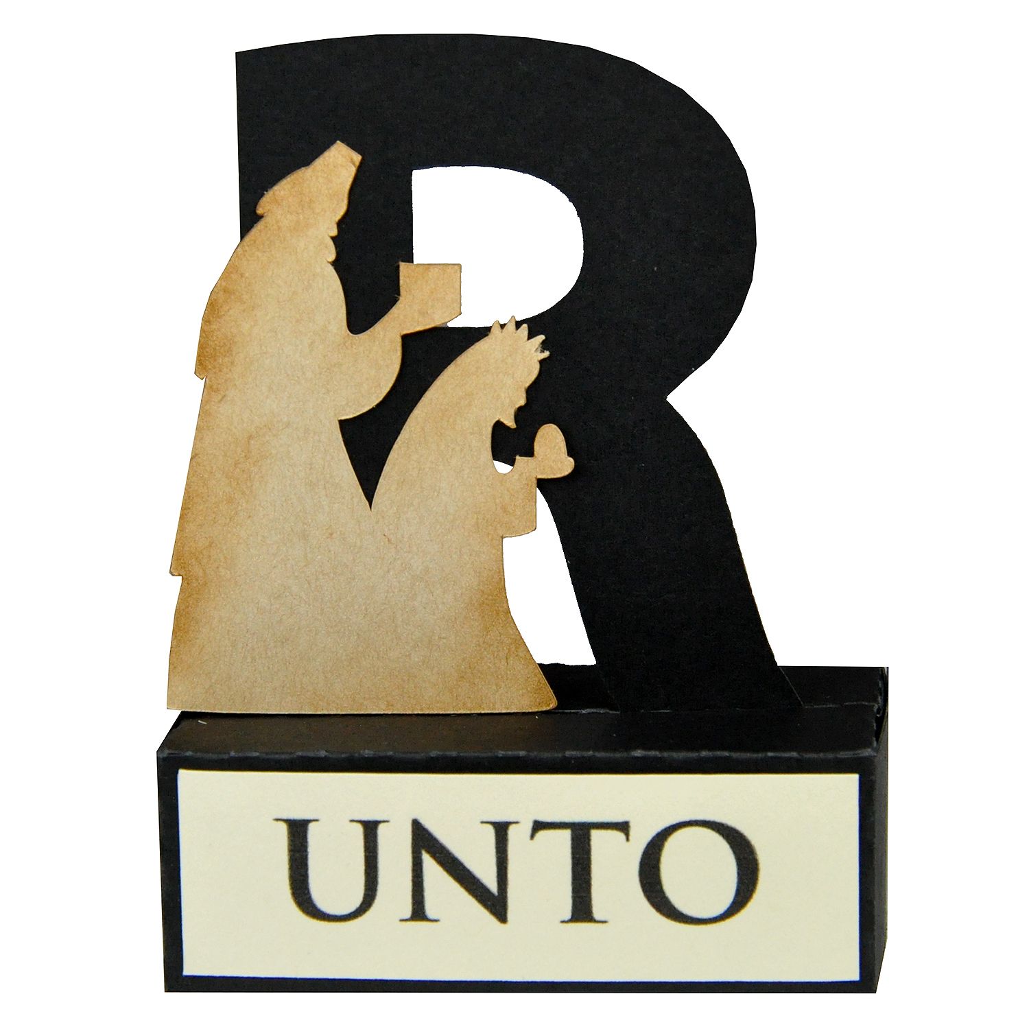 R - 3D Nativity Christmas Alphabet Letter|D-1232224