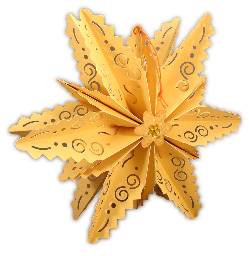 Star Fan Orn Sawtooth Swirls|D-1234340