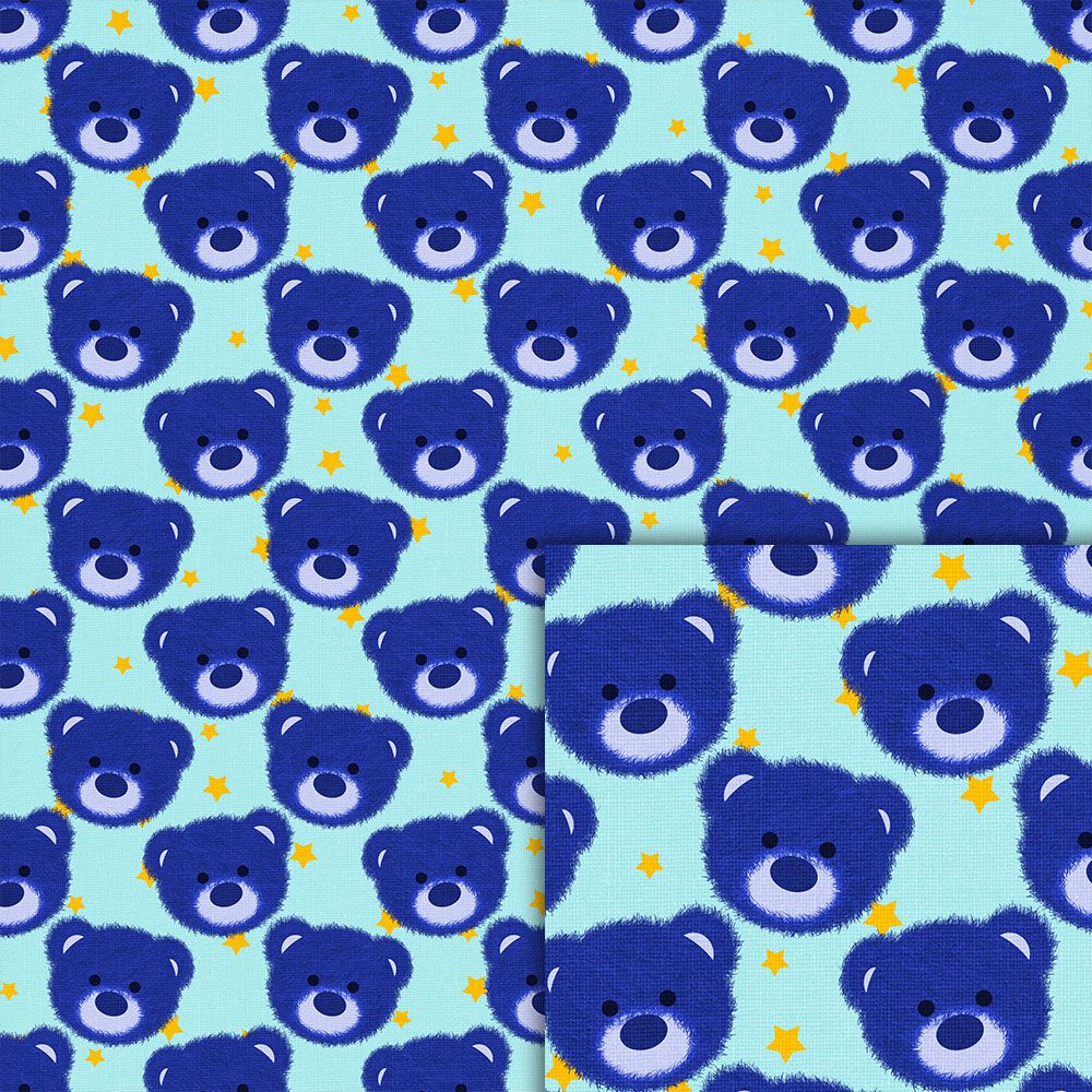 blue bears pattern|D-1236829
