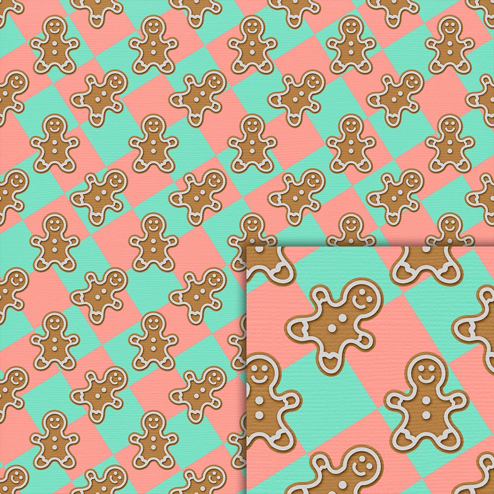 squares gingerbread pink pattern|D-1234356