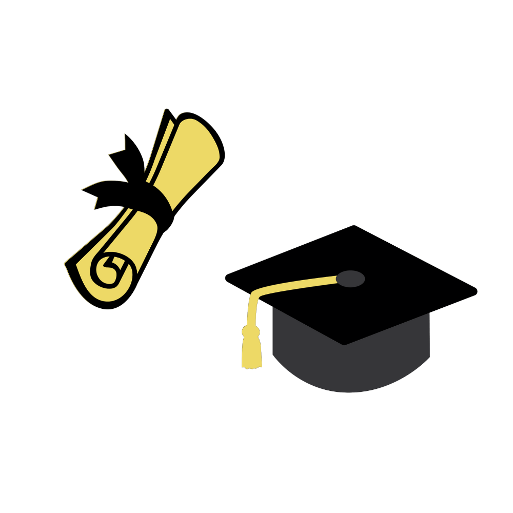Graduation Cap and Scroll|D-1230831