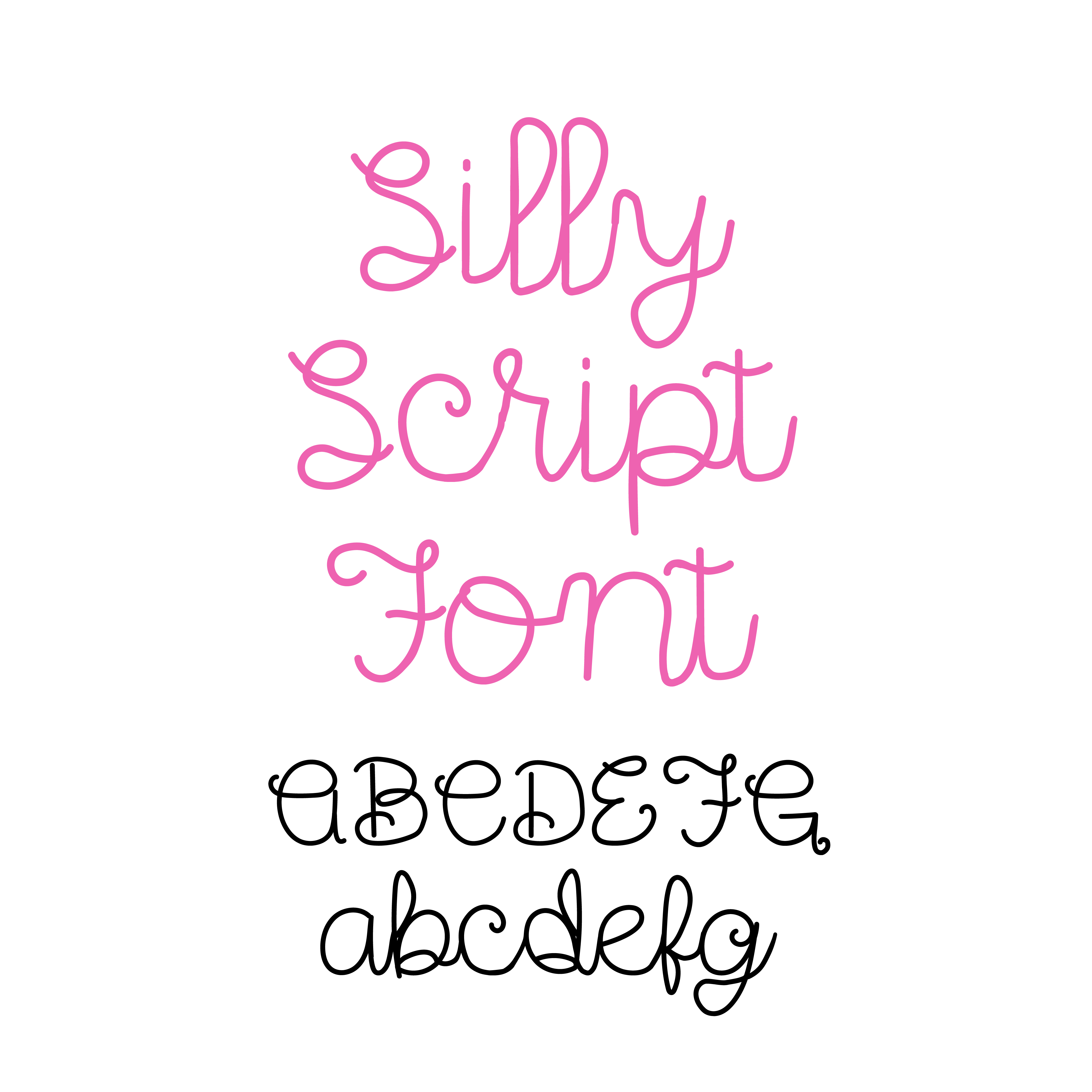 Silly Script Font|D-1226245