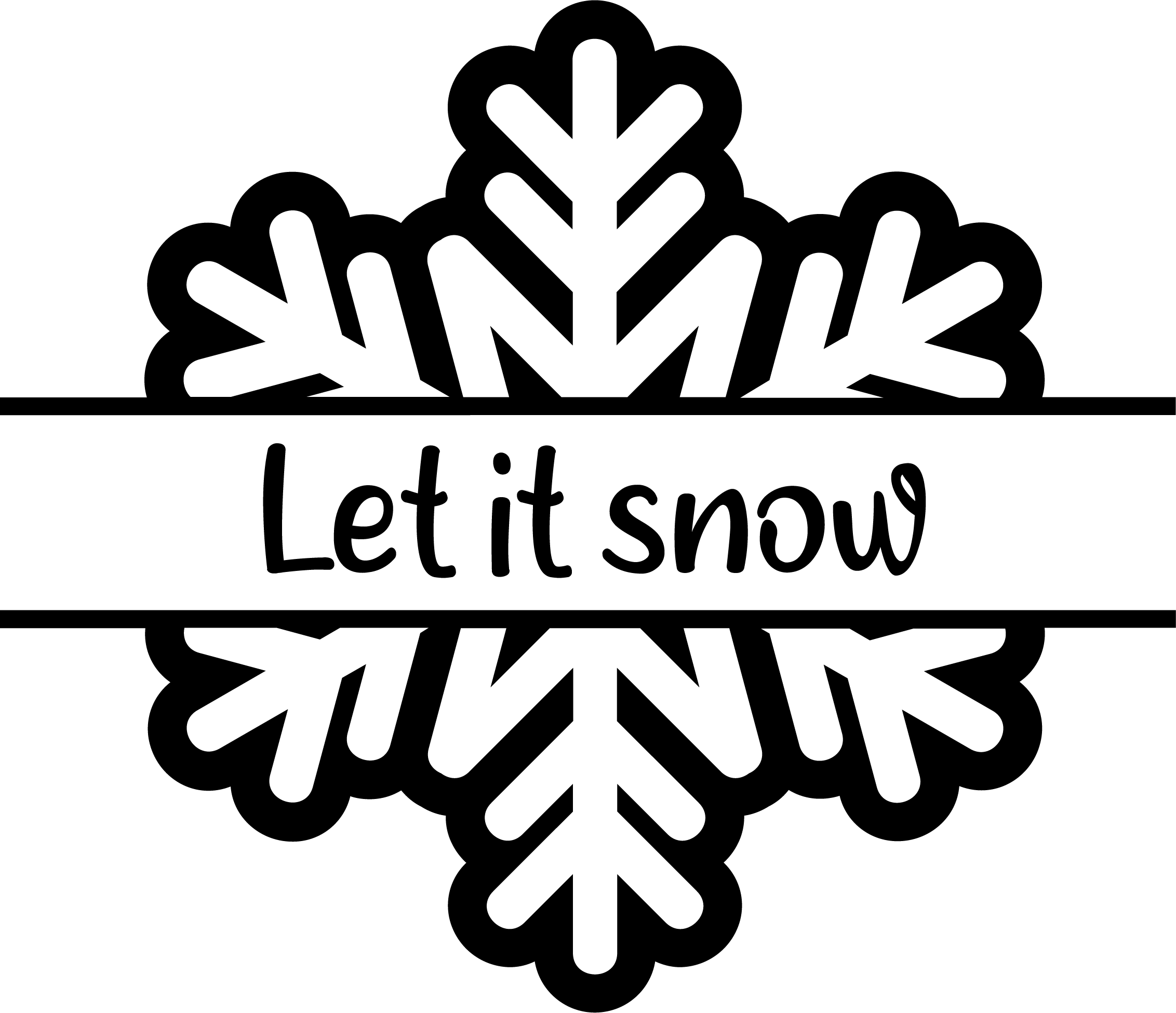 let it snow snowflake tag|D-1226987