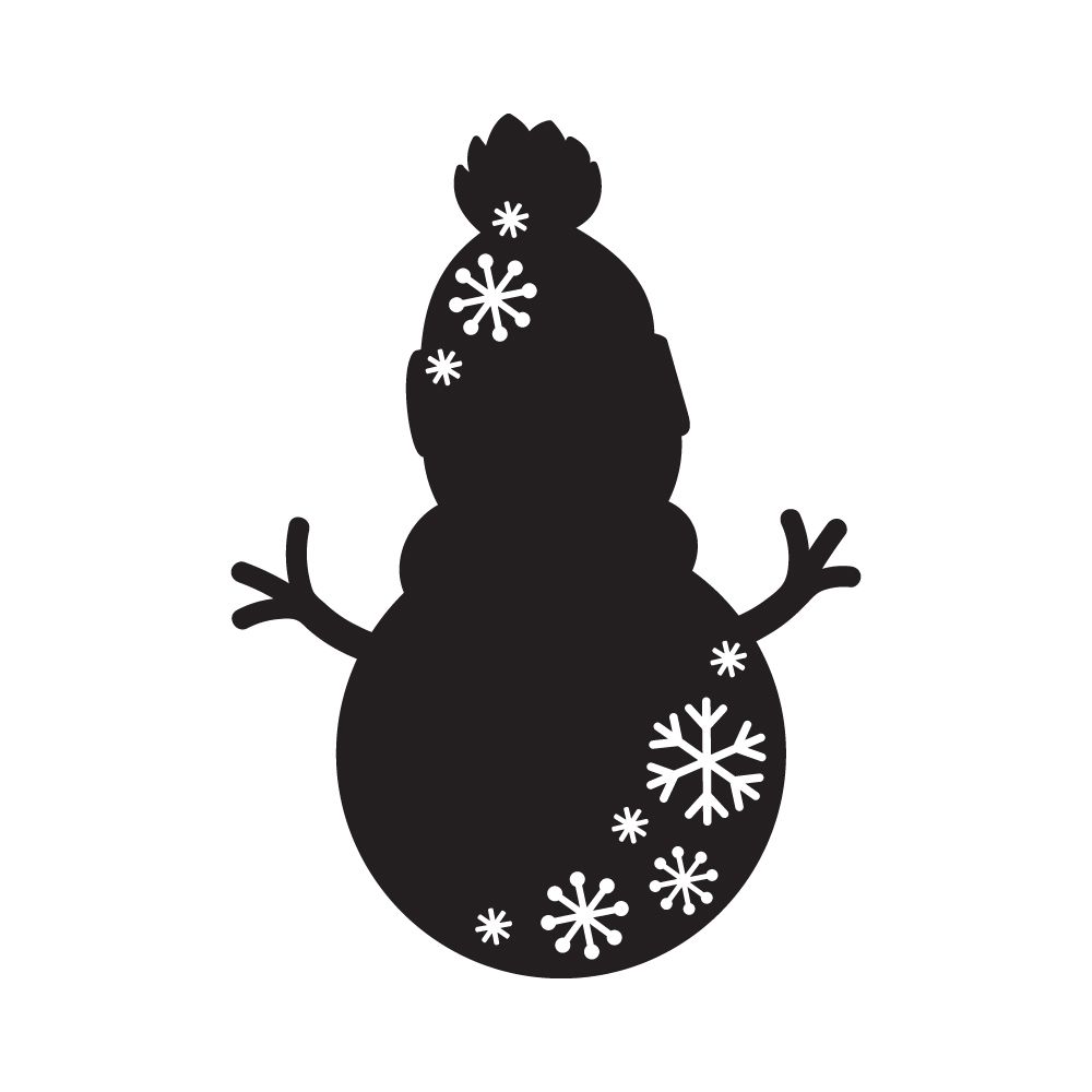 Snowman silhouette|D-1230811