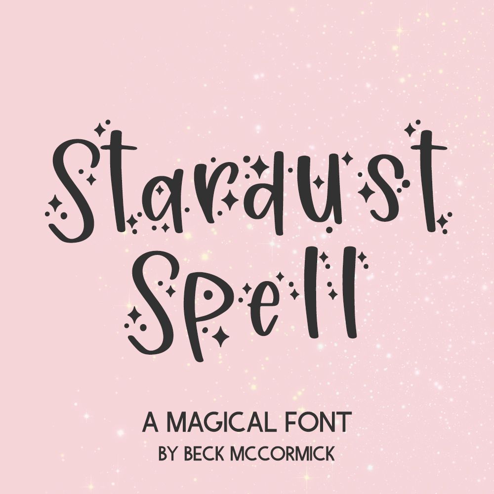 Stardust Spell Sans - A Magical Halloween Font|D-378603