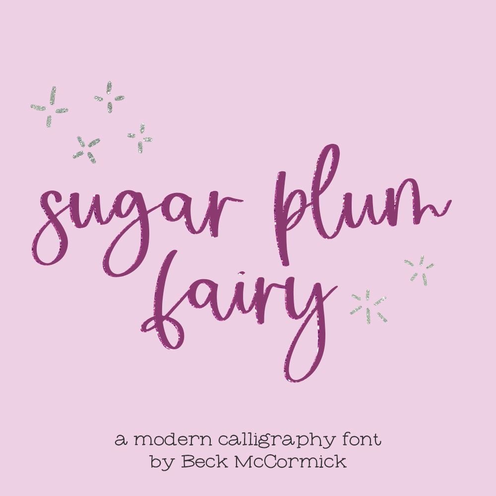 Sugar Plum Fairy Script Font|D-1232659