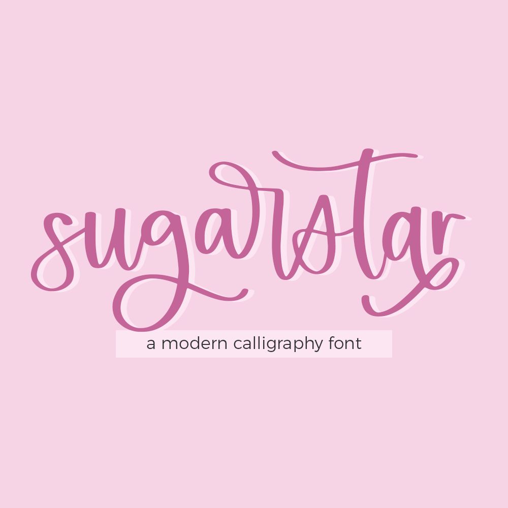 Sugarstar Script|D-1234509
