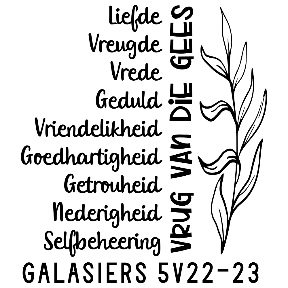 Galatians 5:22 Fruits of the Spirit - Vrug van die Gees Afrikaans|D-1240644