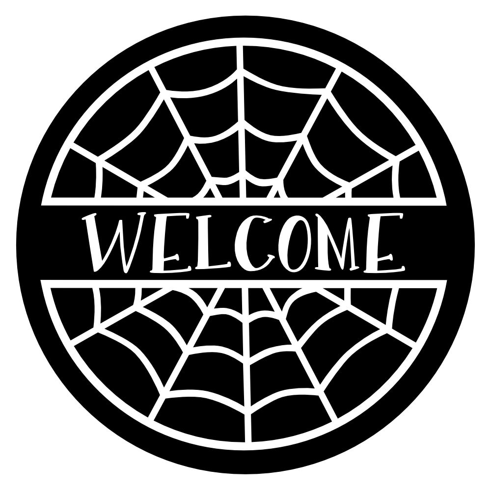Spiderweb welcome sign|D-1227676