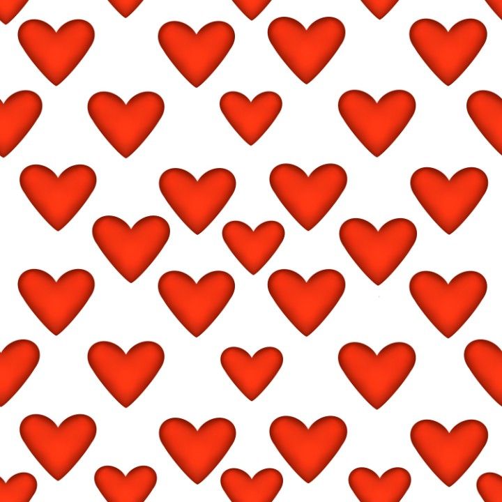 Hearts pattern paper, white background|D-1239575
