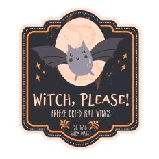 Bat Halloween Label or Tag - Print & Cut