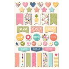 Planner Stickers - hearts stars tabs and banners