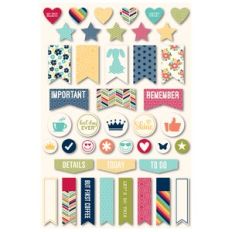 Planner Stickers - hearts stars tabs and banners