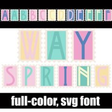 Way Spring Color font