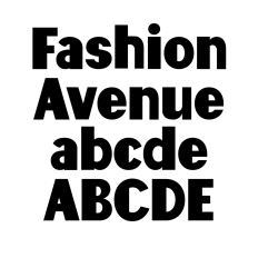 BFC Fashion Avenue Stylish Bold Font