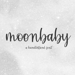 Moonbaby Calligraphy Font