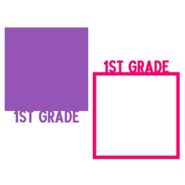 First Grade Background and Frame
