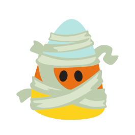 Candy Corn Mummy