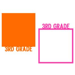 Third Grade Background and Frame